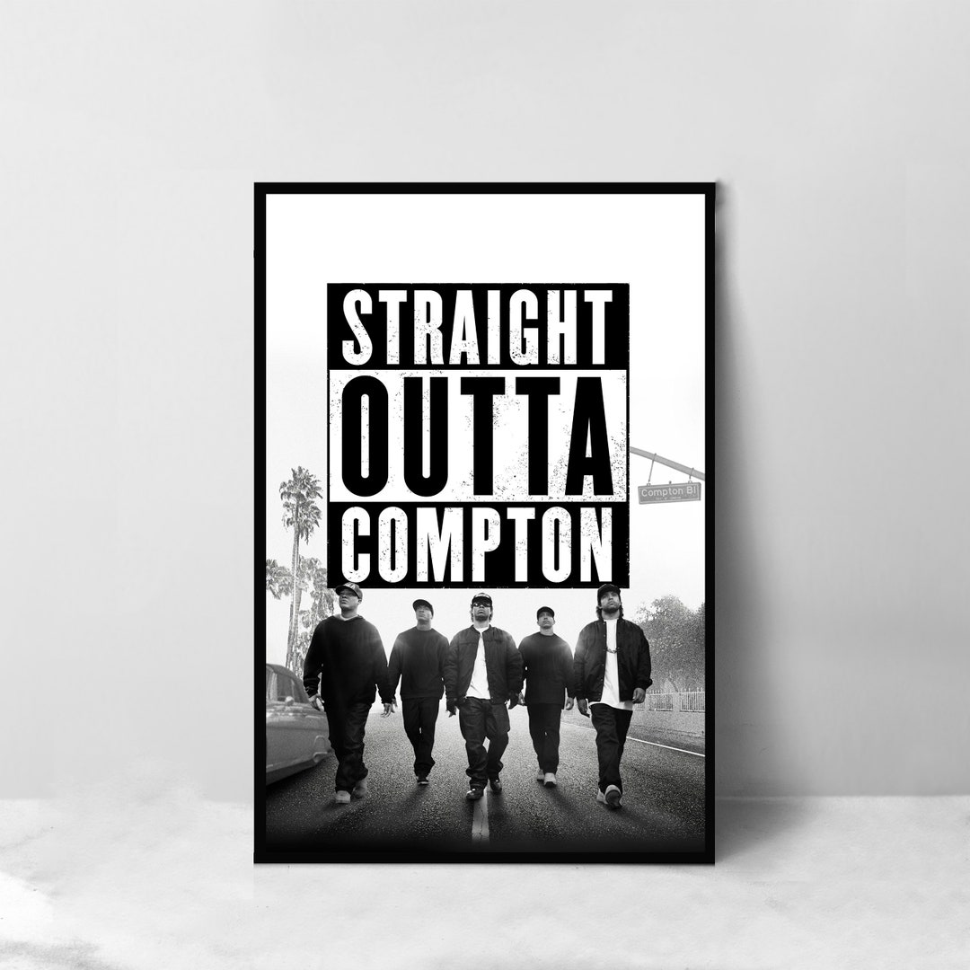 Straight Outta Compton Movie Poster - High Quality Canvas Art Print ...