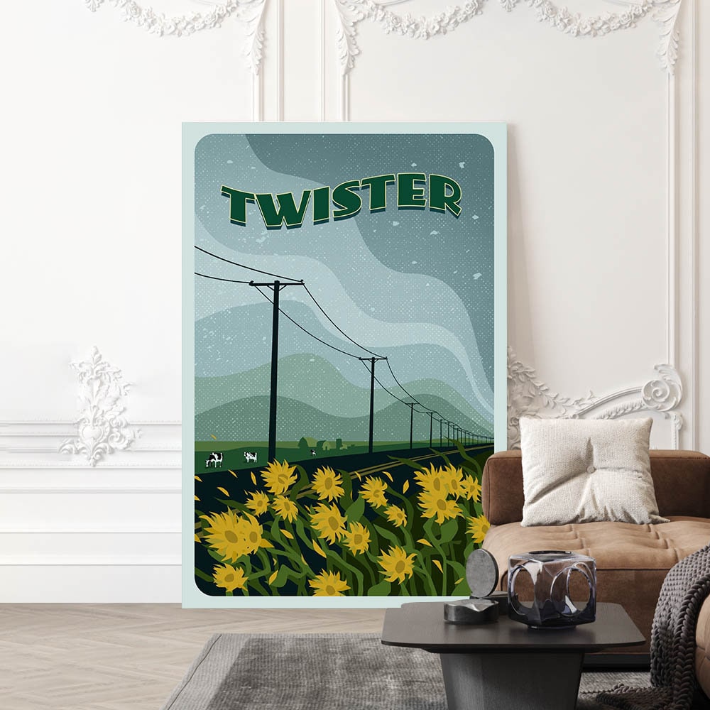 Twister Movie Poster - High Quality Canvas Art Print - Room Decoration ...