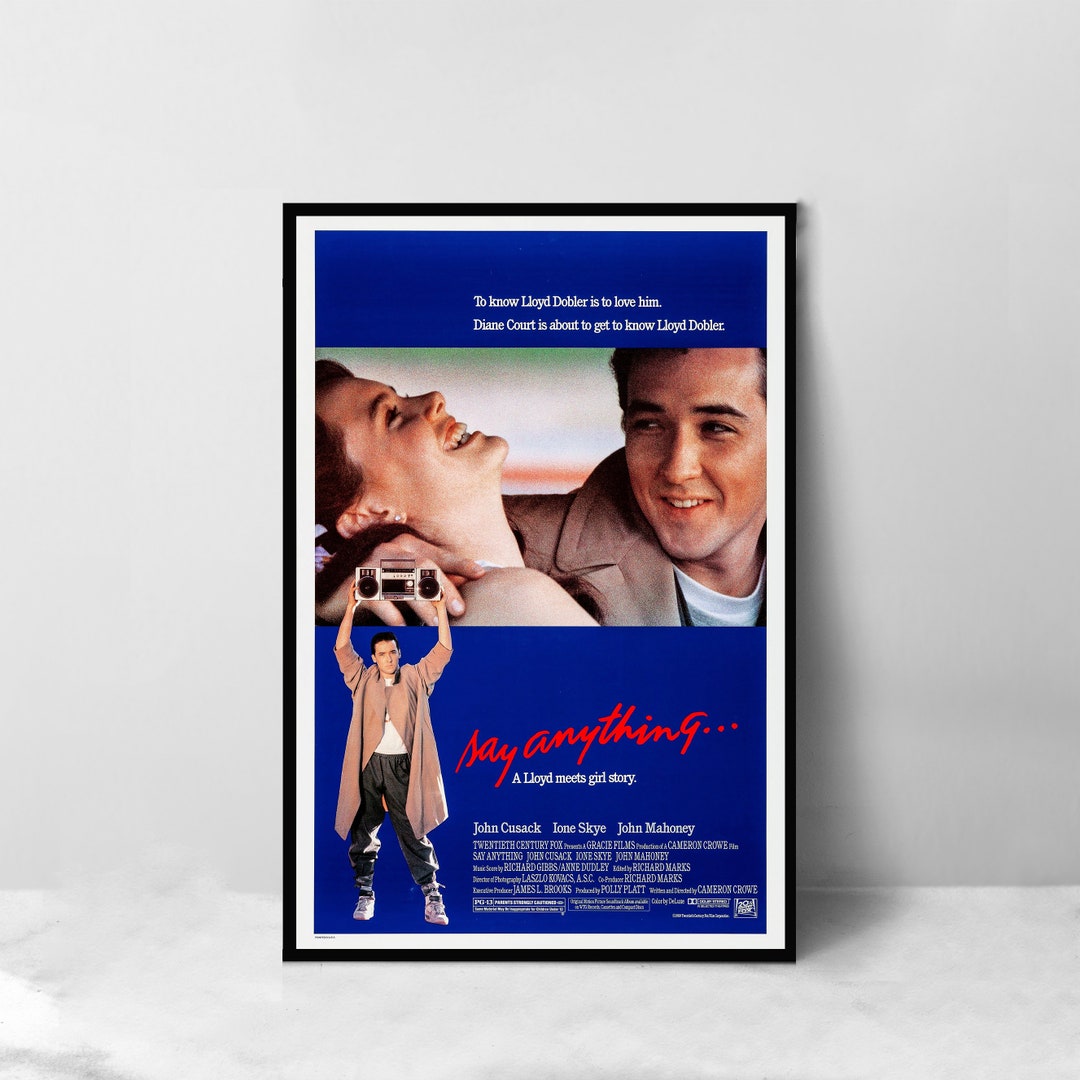 Say Anything Movie Poster - High Quality Canvas Art Print - Room ...