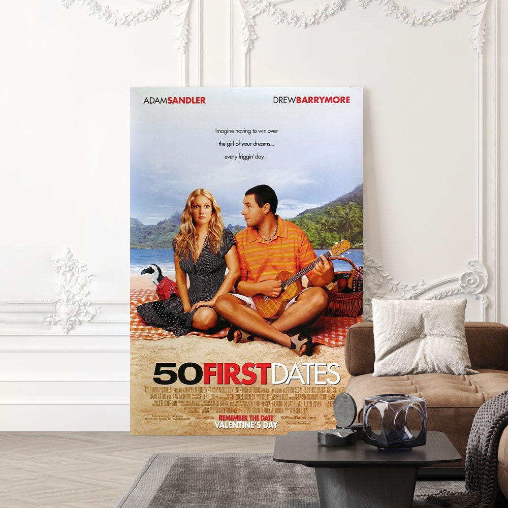 50 First Dates Movie Poster High Quality Canvas Art Print Room ...