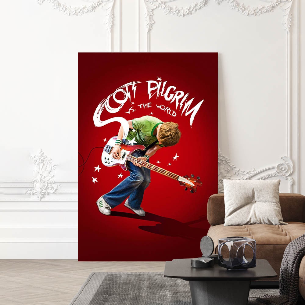 Scott Pilgrim Vs. the World Movie Poster - High Quality Canvas Art ...