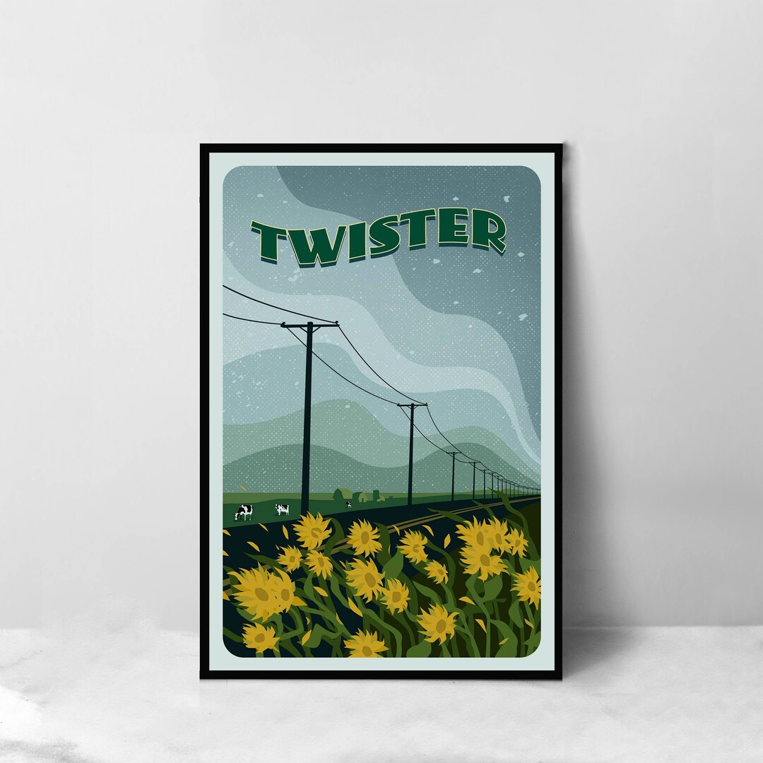 Twister Movie Poster - High Quality Canvas Art Print - Room Decoration ...