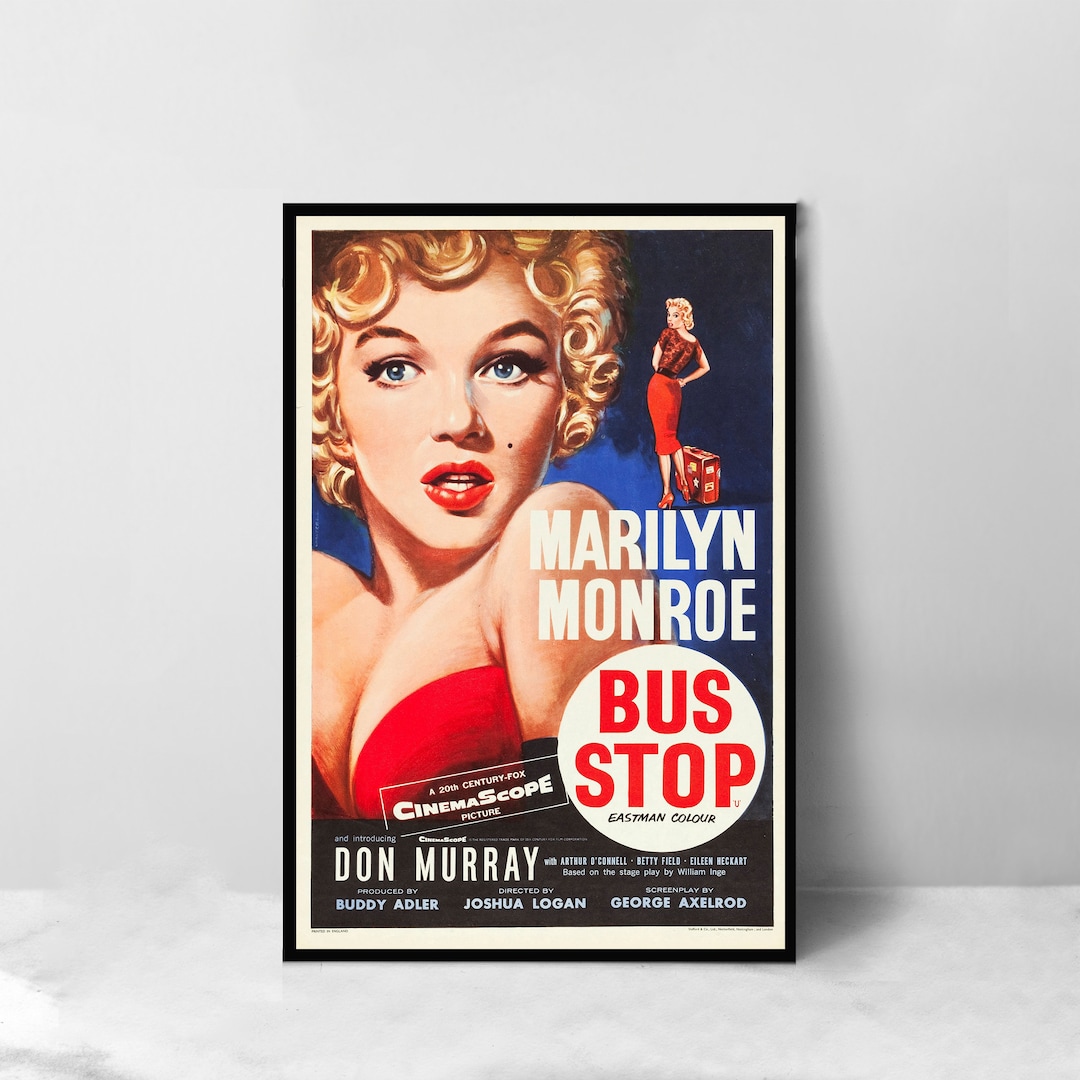 Bus Stop Movie Poster - High Quality Canvas Art Print - Room Decoration ...