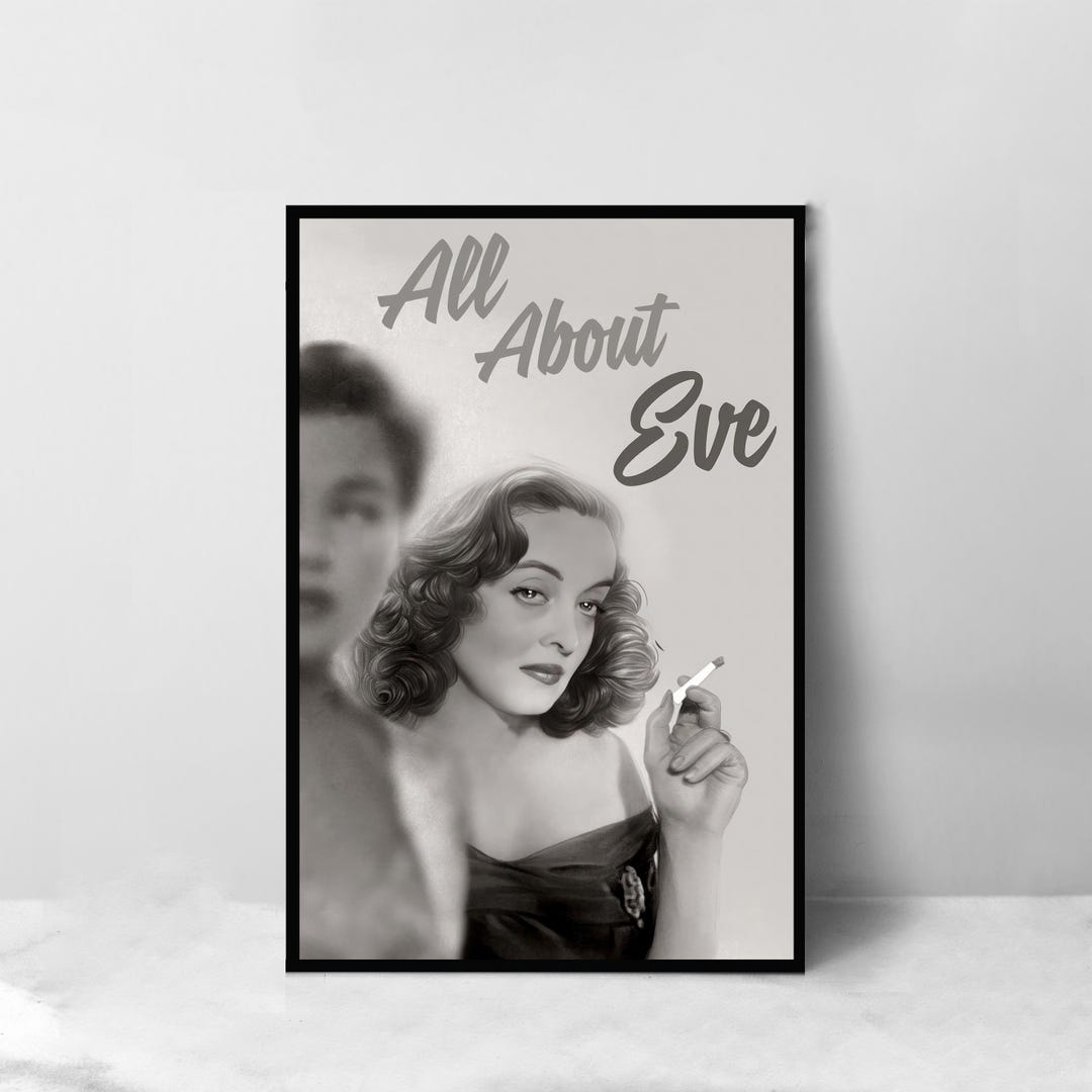 All About Eve Movie Poster - High Quality Canvas Art Print - Room ...