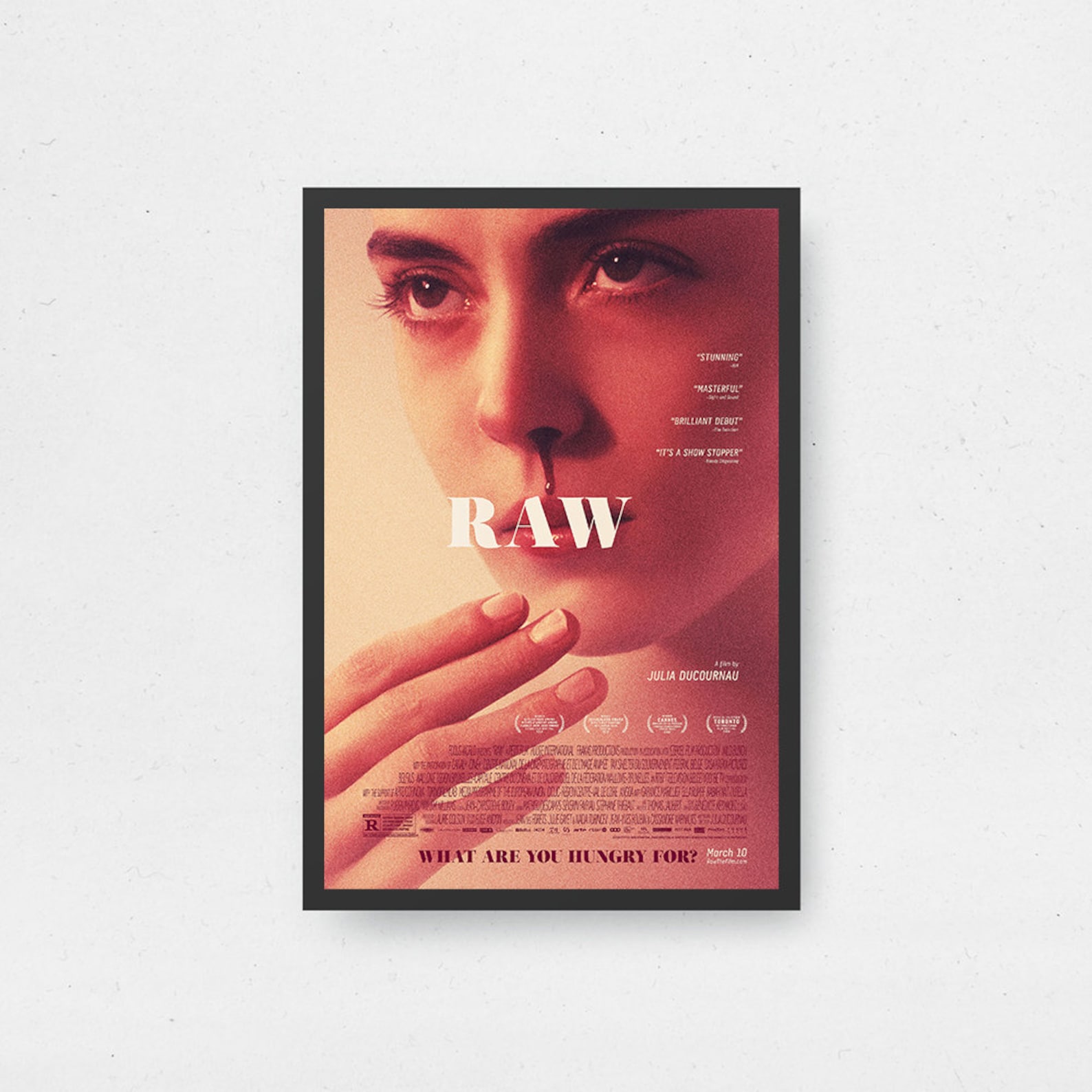 Raw Movie Poster - High Quality Canvas Art Print - Room Decoration ...