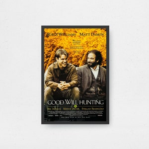 Good Will Hunting Movie Poster - High Quality Canvas Art Print - Room ...