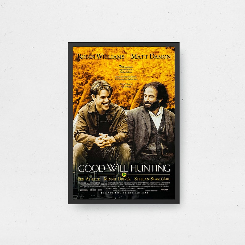 Good Will Hunting Movie Poster - High Quality Canvas Art Print - Room ...
