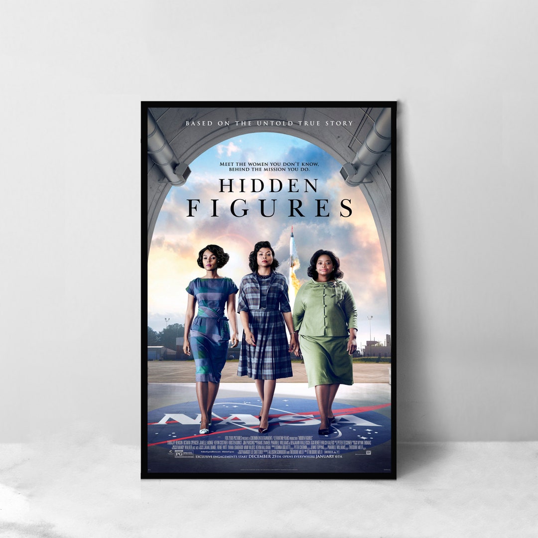 Hidden Figures Movie Poster - High Quality Canvas Art Print - Room ...