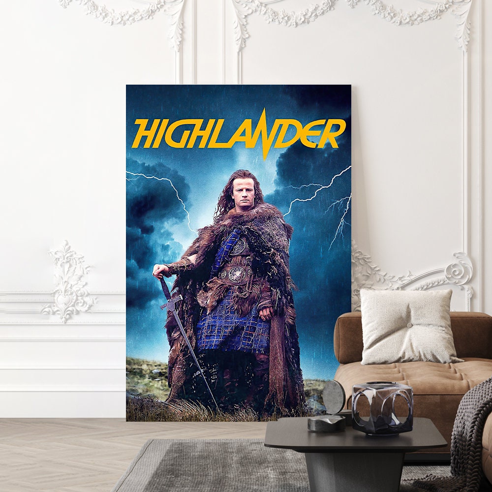 Highlander Movie Poster High Quality Canvas Art Print Room Decoration ...