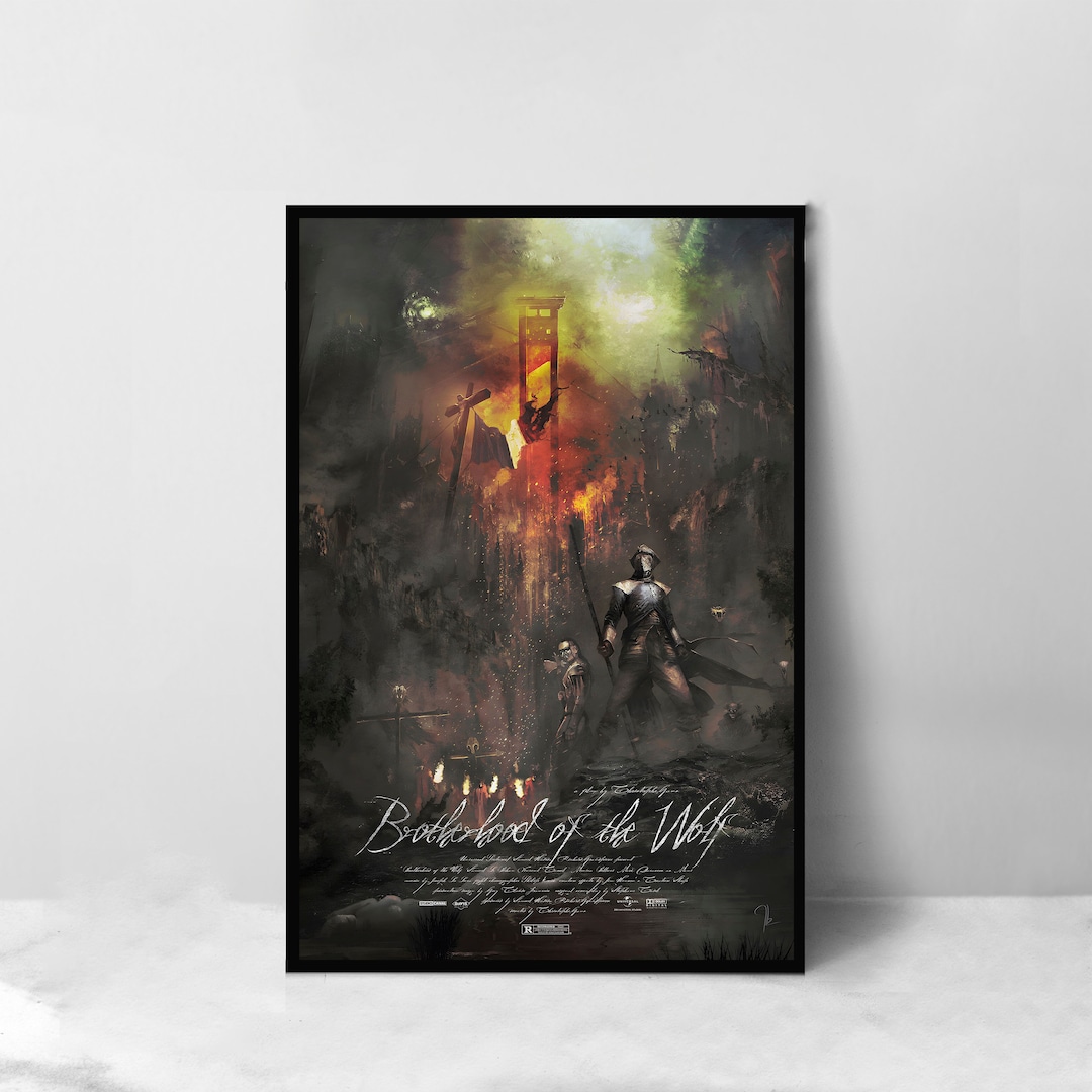 Brotherhood of the Wolf Movie Poster - High Quality Canvas Art Print ...
