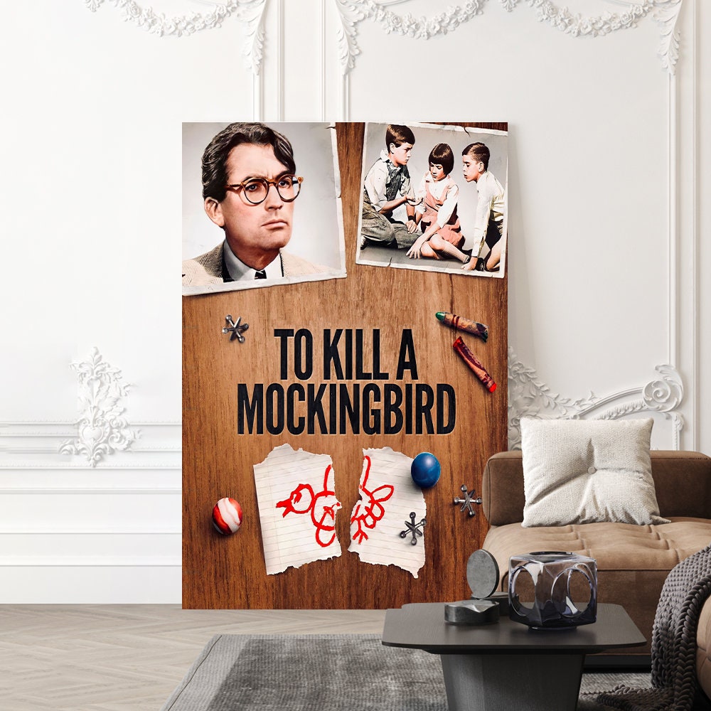 To Kill a Mockingbird Movie Poster High Quality Canvas Art Print Room ...
