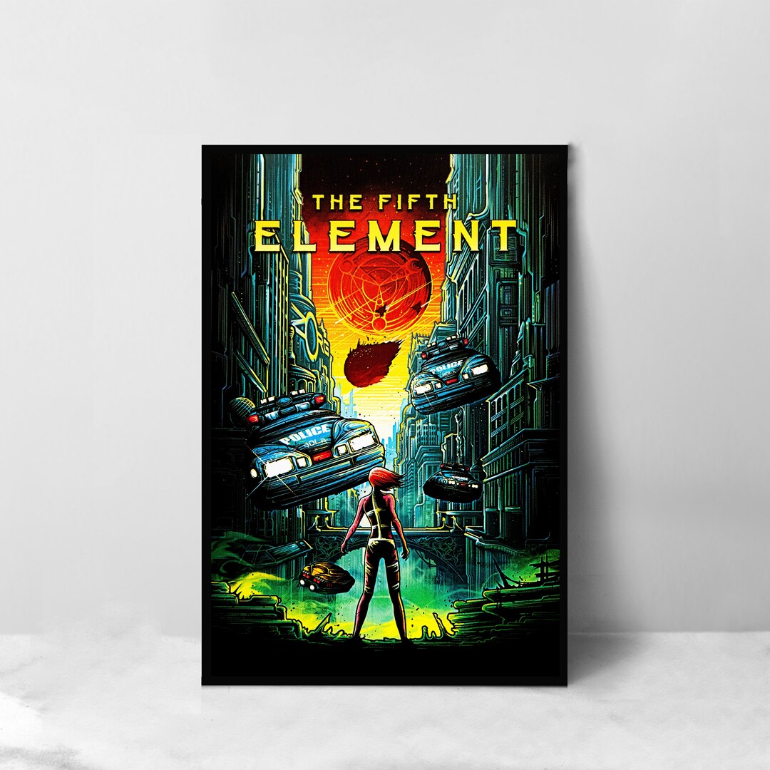 The Fifth Element Movie Poster - High Quality Canvas Art Print - Room ...