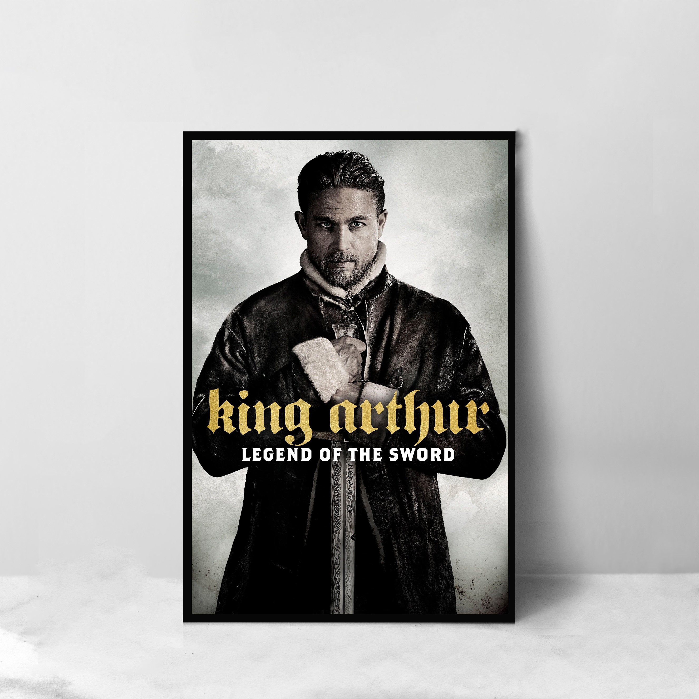 King Arthur Legend of Sword Movie Poster High Quality Canvas - Etsy