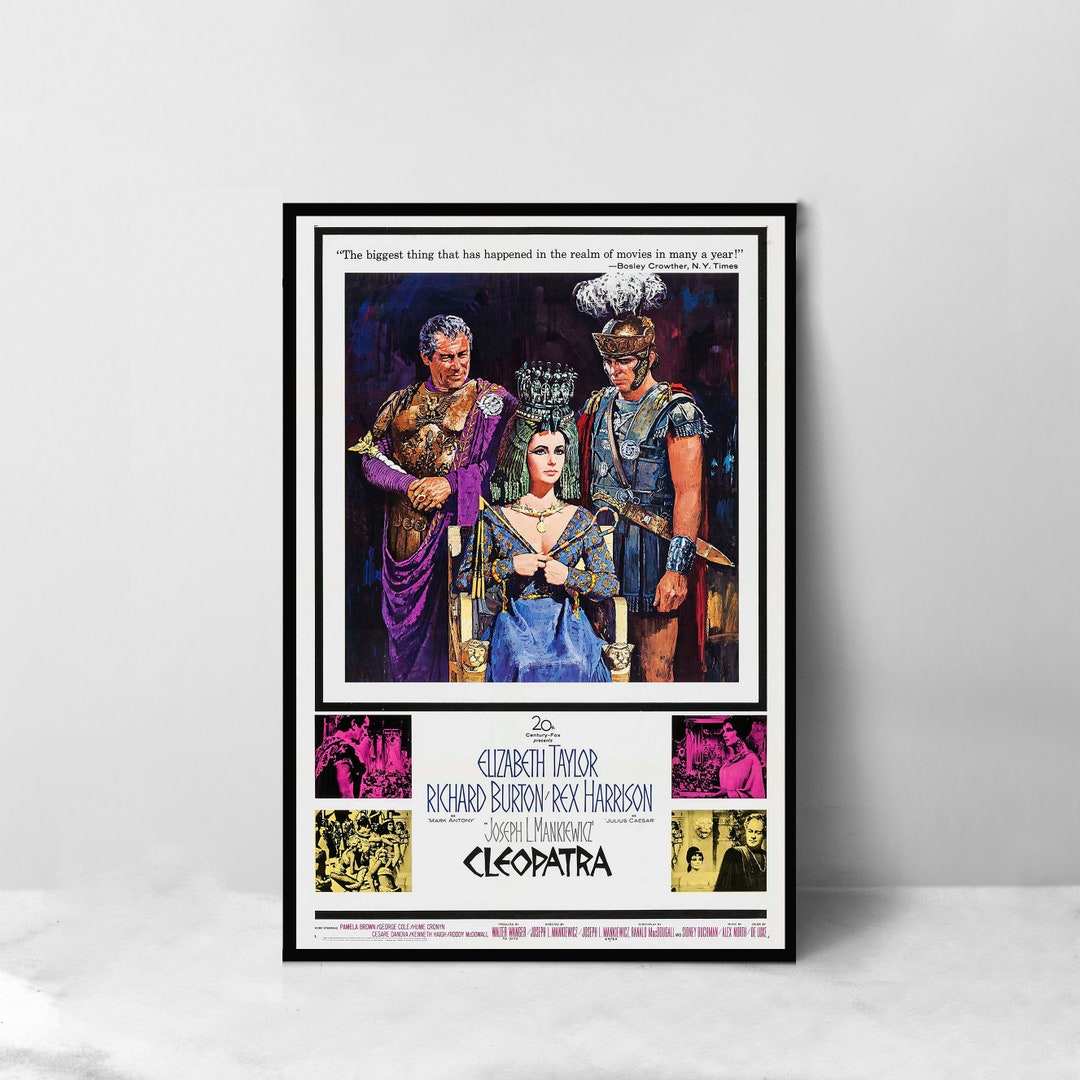 Cleopatra Movie Poster - High Quality Canvas Art Print - Room ...