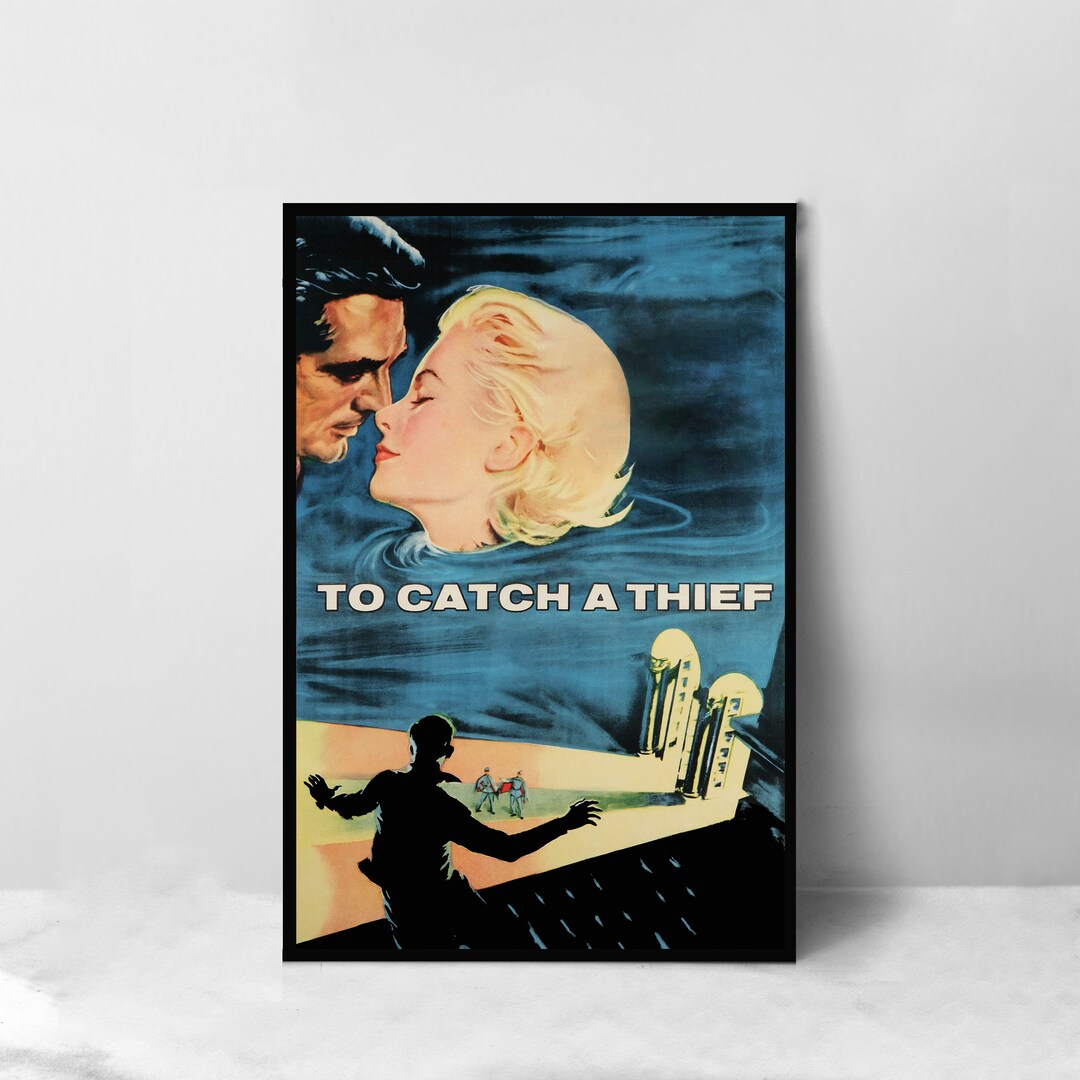 To Catch a Thief Movie Poster - High Quality Canvas Art Print - Room ...