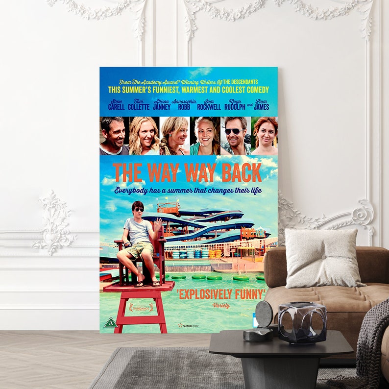 The Way Way Back Movie Poster - High Quality Canvas Art Print - Room ...