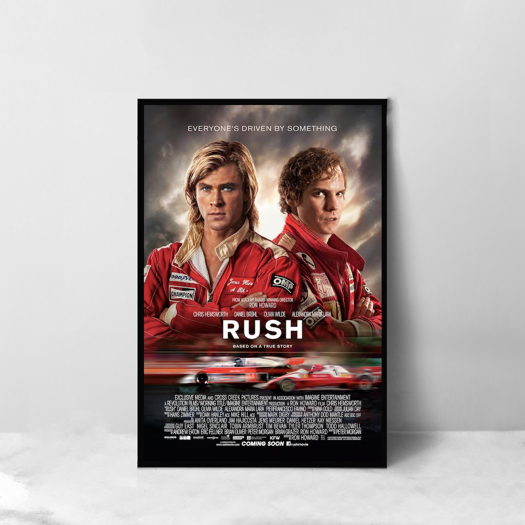 Rush Movie Poster - High Quality Canvas Art Print - Room Decoration ...