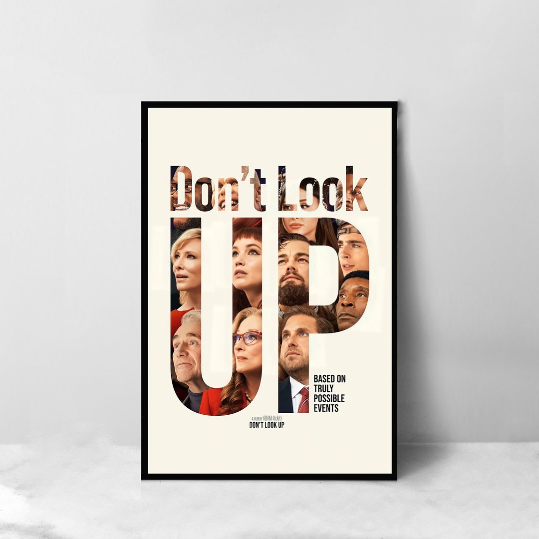 Don't Look up Movie Poster - High Quality Canvas Art Print - Room ...