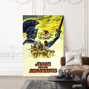 Jason and the Argonauts Movie Poster - High Quality Canvas Art Print ...