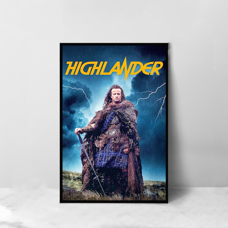 Highlander Movie Poster High Quality Canvas Art Print Room Decoration ...