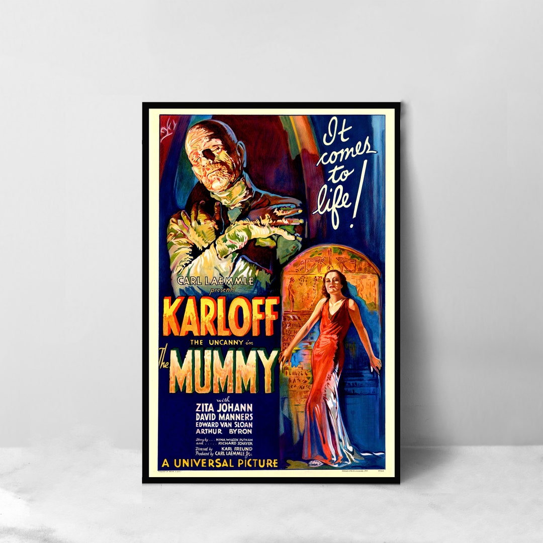 The Mummy Movie Poster High Quality Canvas Art Print Room Decoration ...