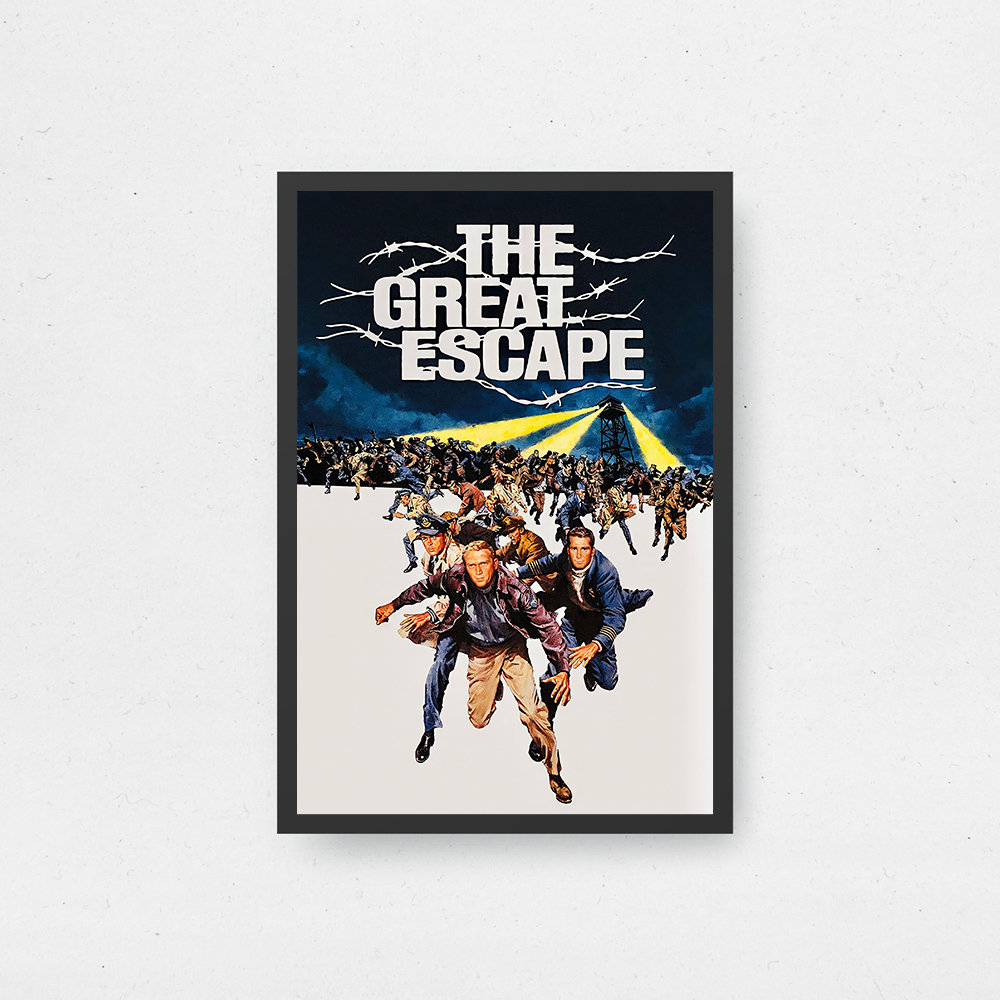 The Great Escape Movie Poster - High Quality Canvas Art Print - Room ...