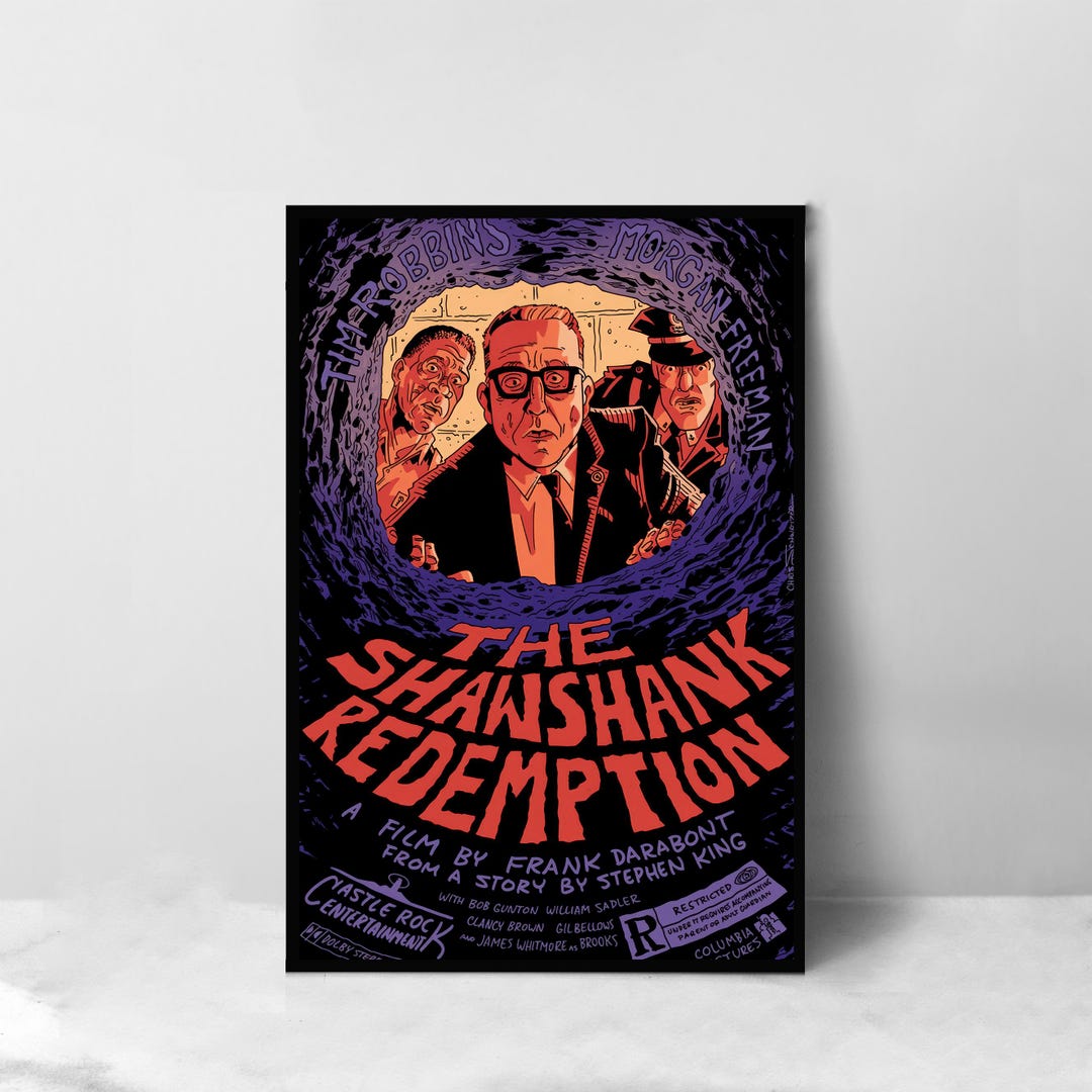 The Shawshank Redemption Movie Poster - High Quality Canvas Art Print ...