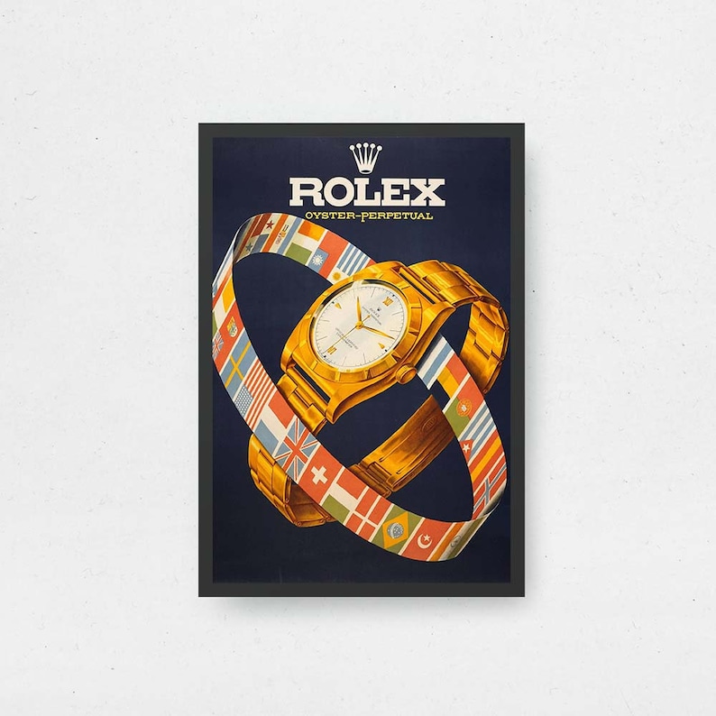 Rolex Poster Oyster Perpetual Vintage Poster High Quality - Etsy