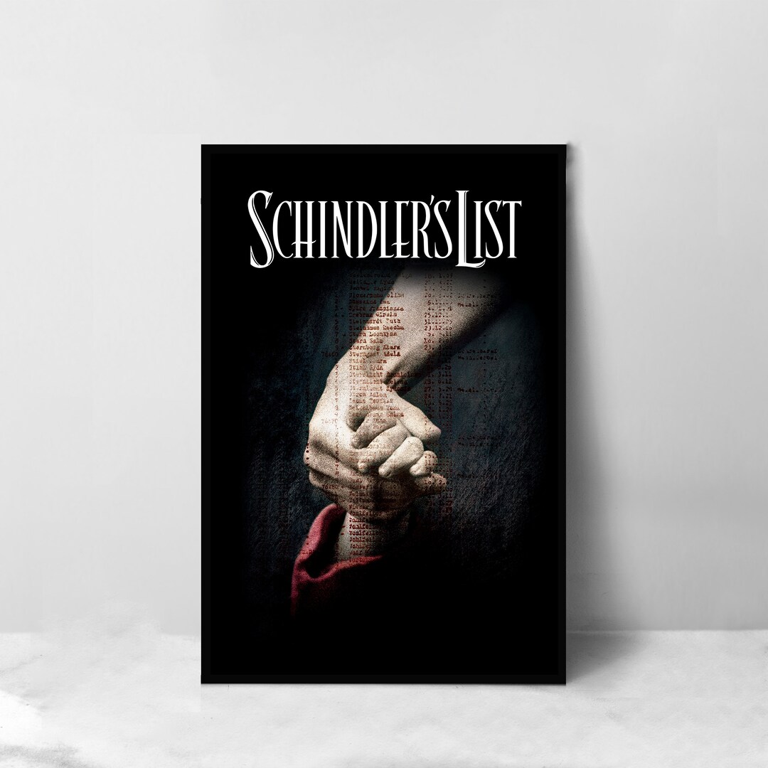 Schindler's List Movie Poster - High Quality Canvas Art Print - Room ...