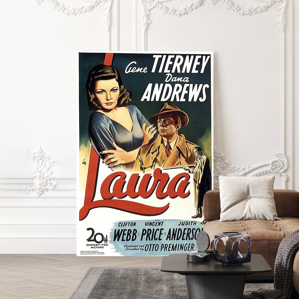 Laura Movie Poster - High Quality Canvas Art Print - Room Decoration ...