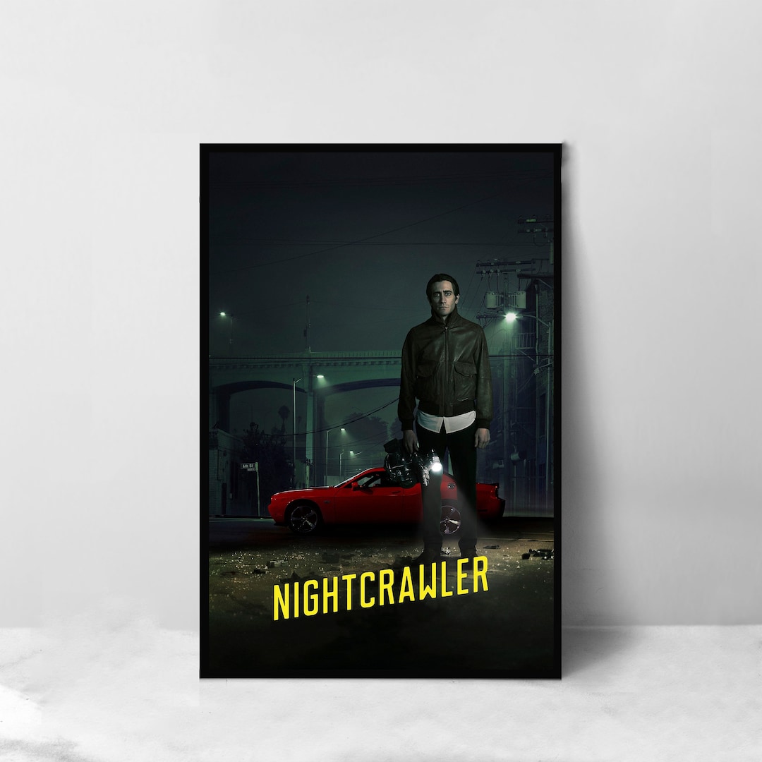 Nightcrawler Movie Poster - High Quality Canvas Art Print - Room ...