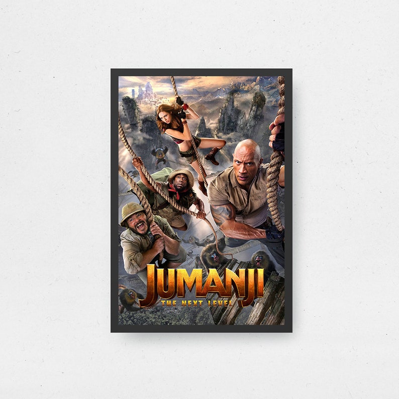 Jumanji the Next Level Movie Poster High Quality Canvas Art - Etsy