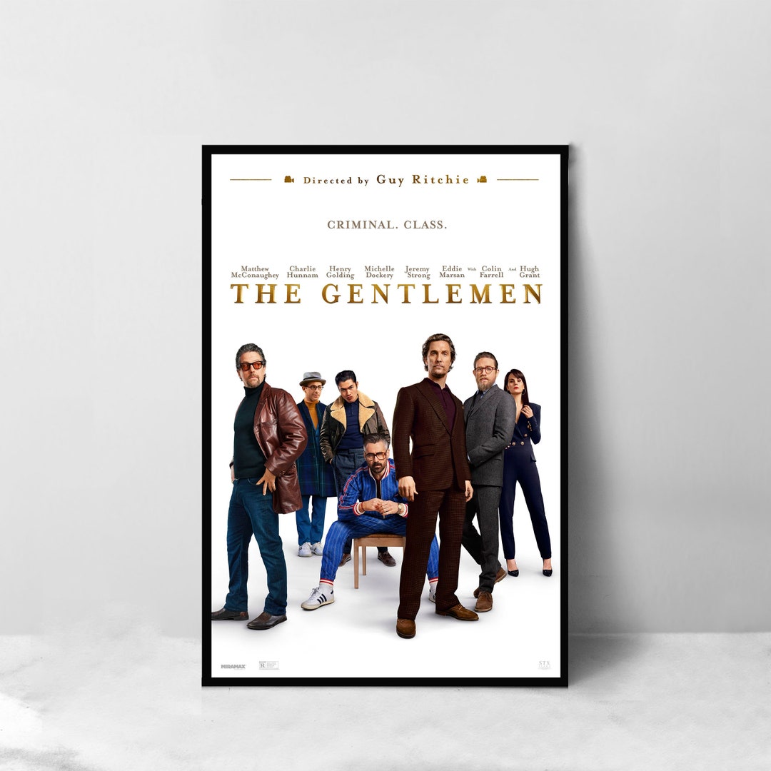 The Gentlemen Movie Poster - High Quality Canvas Art Print - Room ...