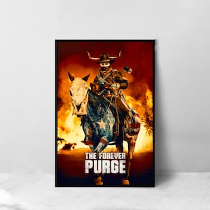 The Forever Purge Movie Poster - High Quality Canvas Art Print - Room ...