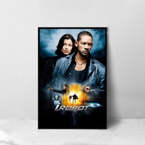 I, Robot Movie Poster - High Quality Canvas Art Print - Room Decoration ...