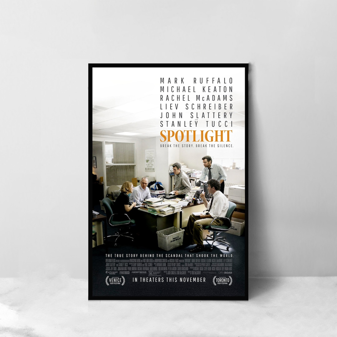 Spotlight Movie Poster - High Quality Canvas Art Print - Room ...