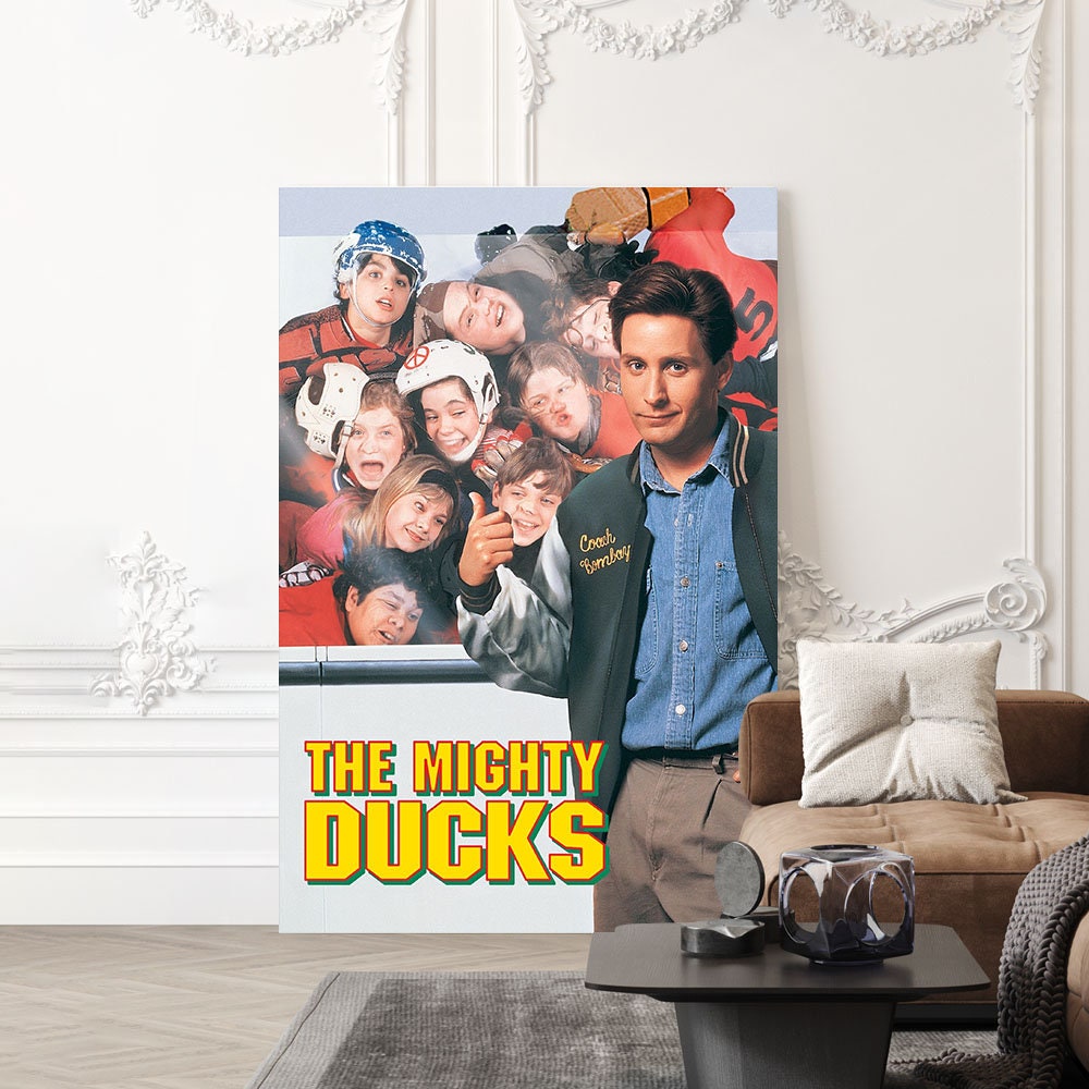 The Mighty Ducks Movie Poster High Quality Canvas Art Print Room ...