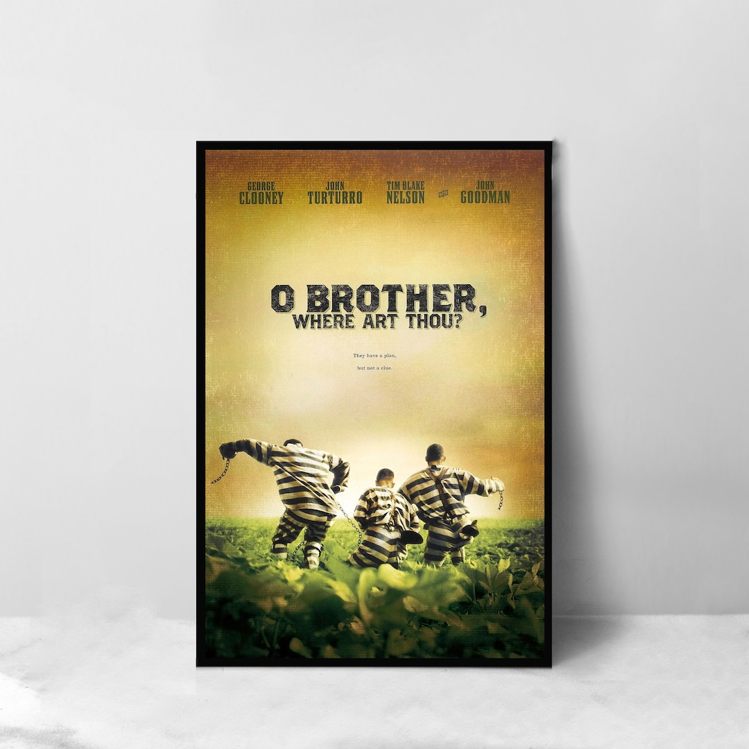 O Brother Where Art Thou Movie Poster - High Quality Canvas Art Print ...