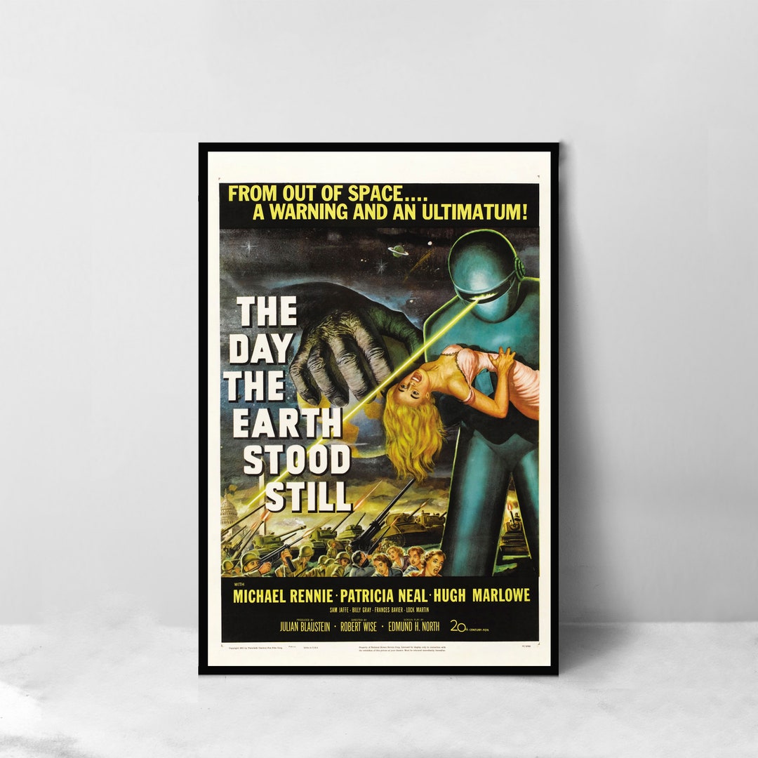 The Day the Earth Stood Still Movie Poster - High Quality Canvas Art ...