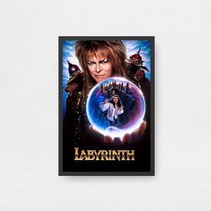 Labyrinth Movie Poster - High Quality Canvas Art Print - Room ...