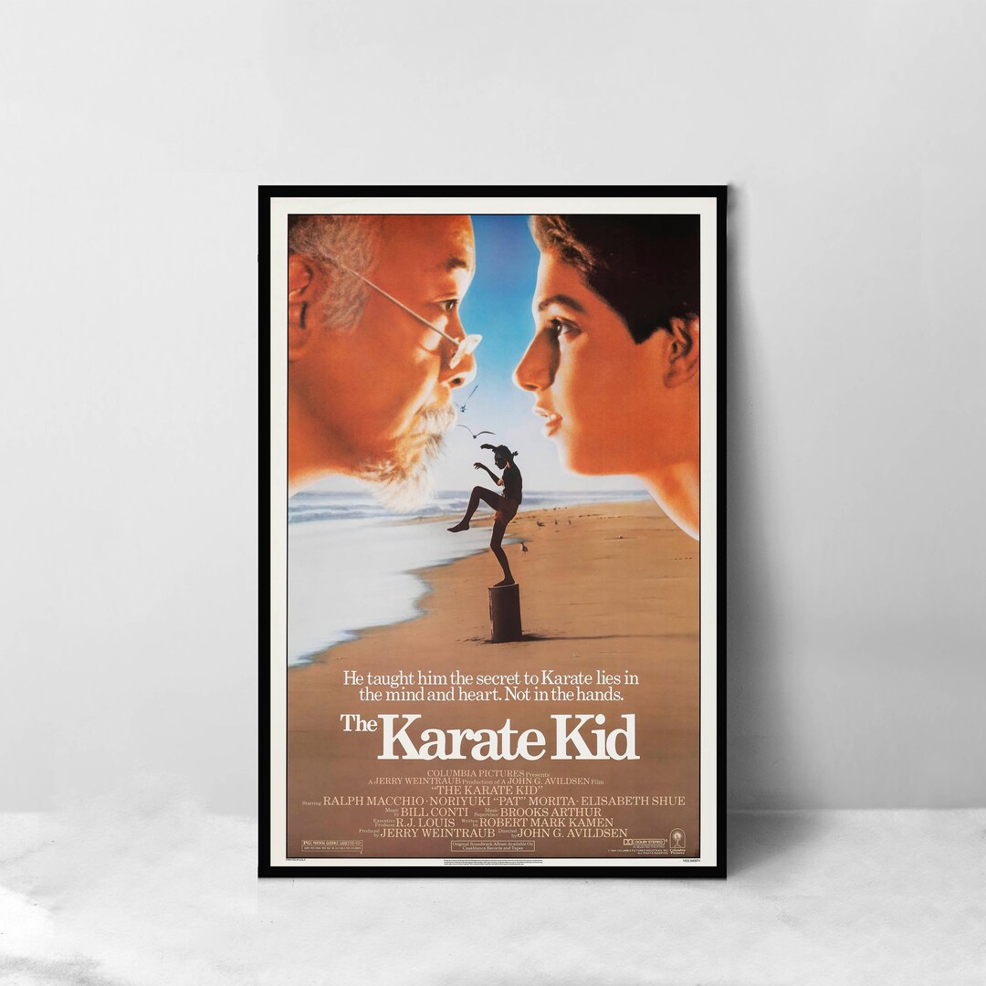 The Karate Kid Movie Poster - High Quality Canvas Art Print - Room ...