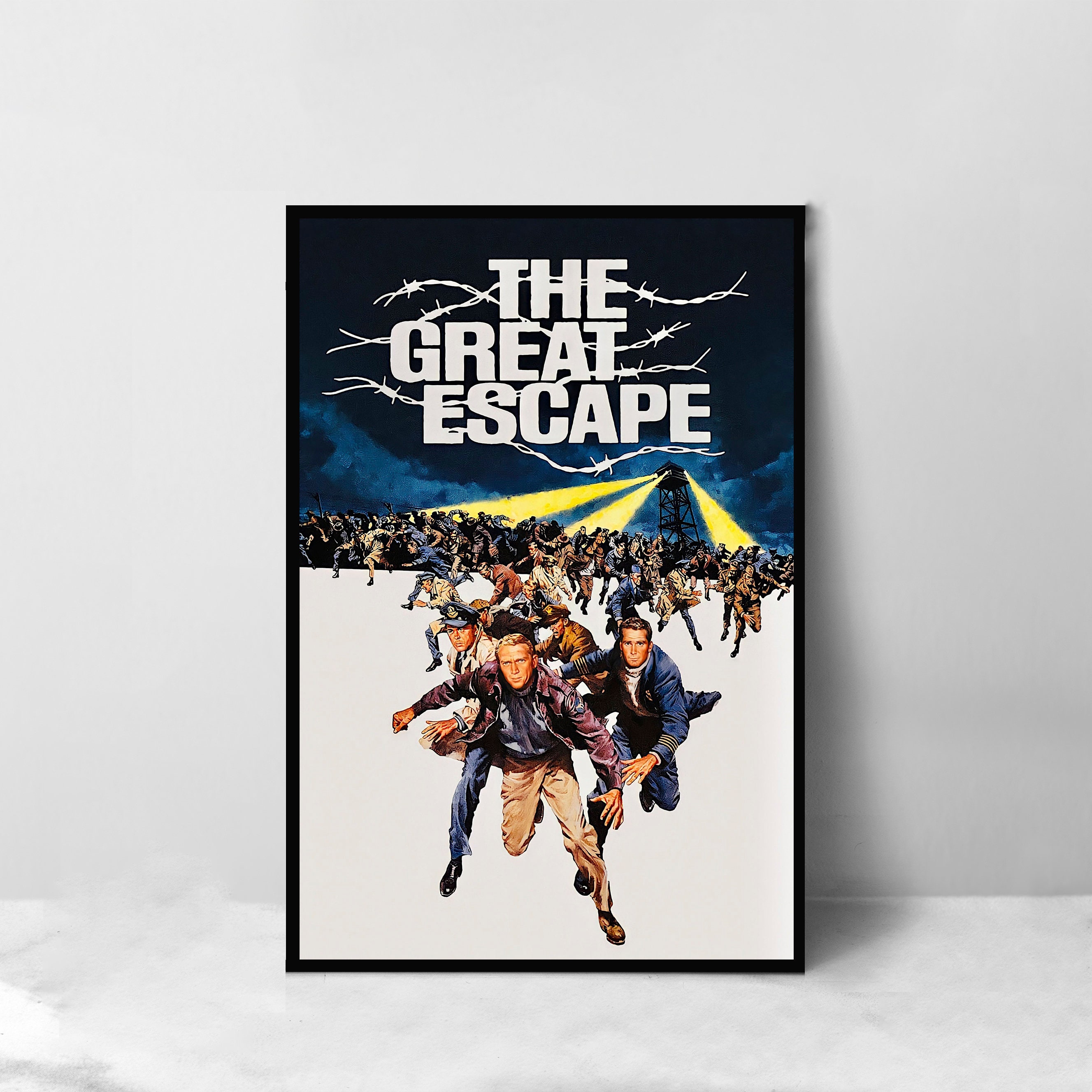 The Great Escape Movie Poster - High Quality Canvas Art Print - Room ...