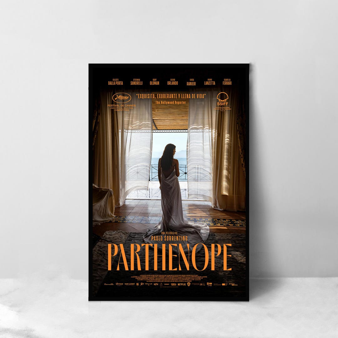 Parthenope Movie Poster - High Quality Canvas Art Print - Room ...
