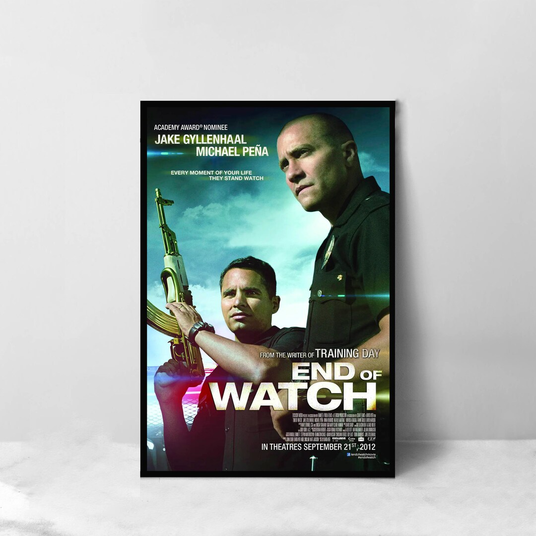End of Watch Movie Poster - High Quality Canvas Art Print - Room ...