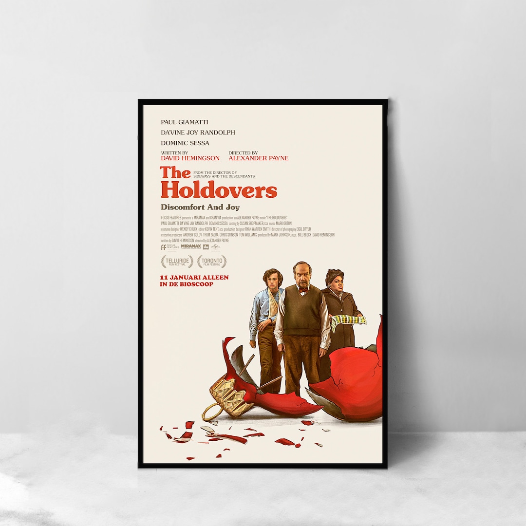 The Holdovers Movie Poster - High Quality Canvas Art Print - Room ...