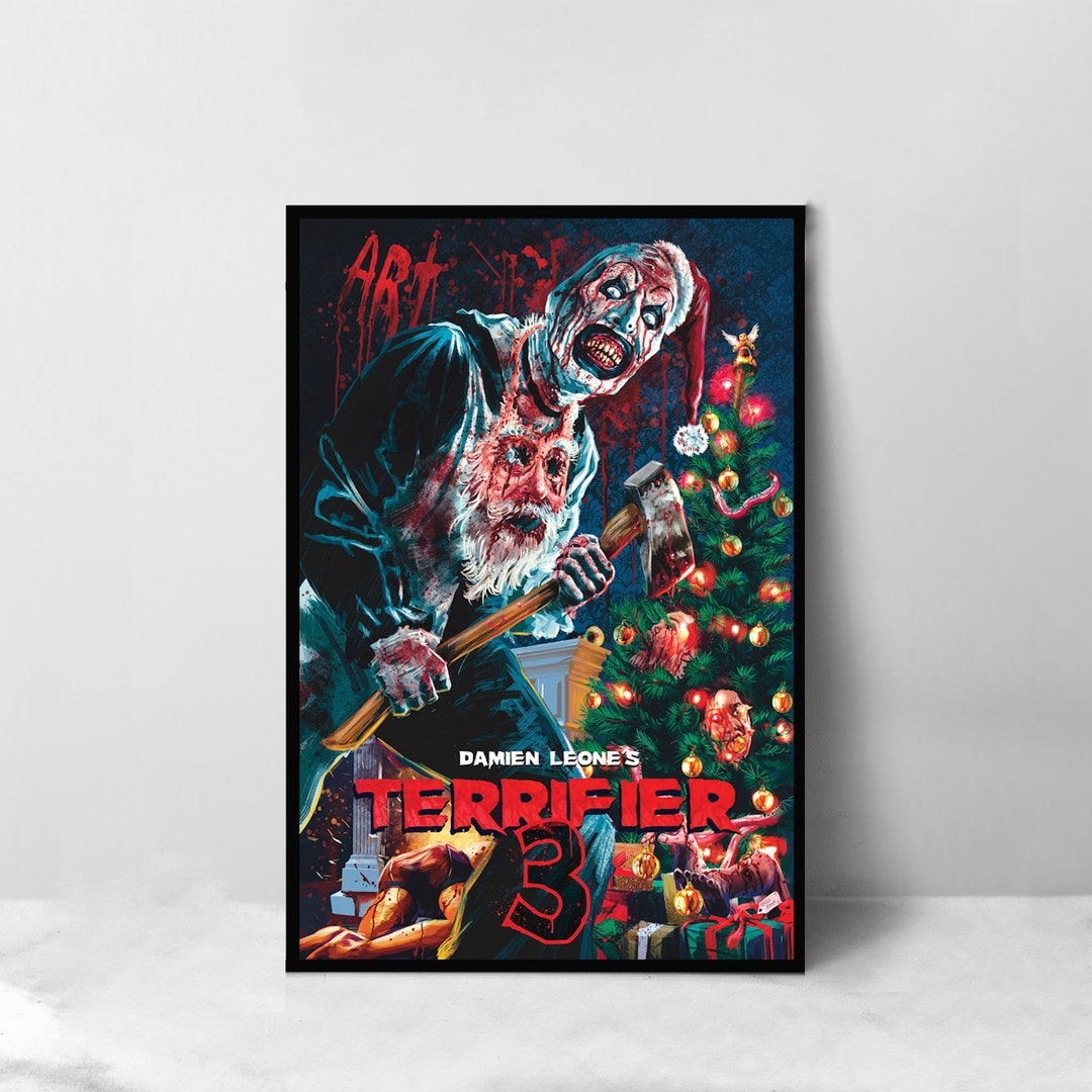 Terrifier 3 Movie Poster High Quality Canvas Art Print Room Decoration ...