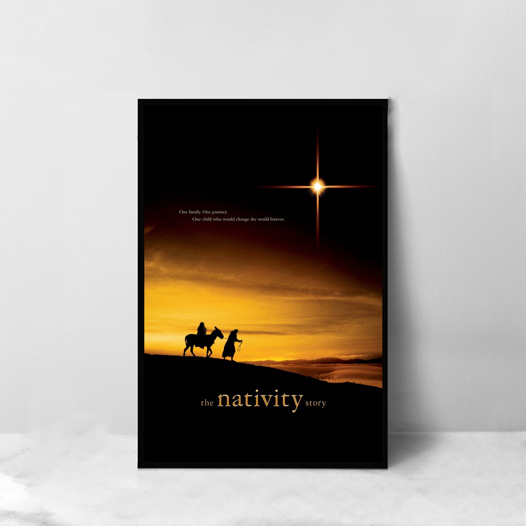 The Nativity Story Movie Poster - High Quality Canvas Art Print - Room ...