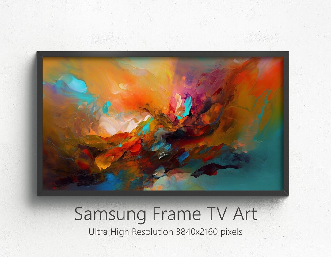 Frame TV Art, Abstract Art, Abstract Oil Painting, Old School Art ...
