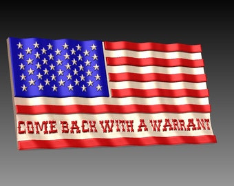 Wavy Marine Corps Flag, Wavy Flag .STL File for Aspire, Carveco, Artcam ...