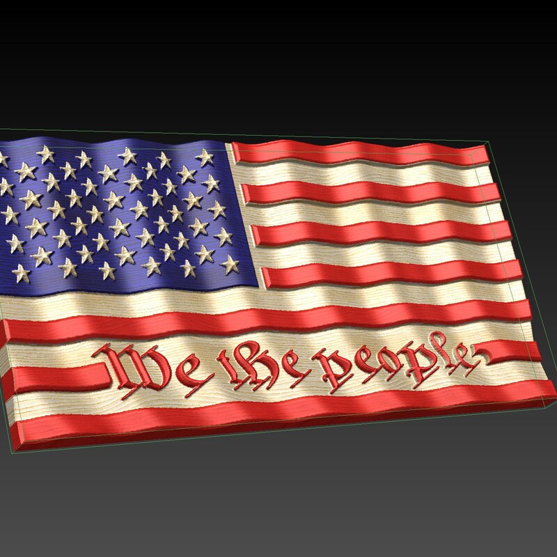 Waving Flag Cnc File - Etsy